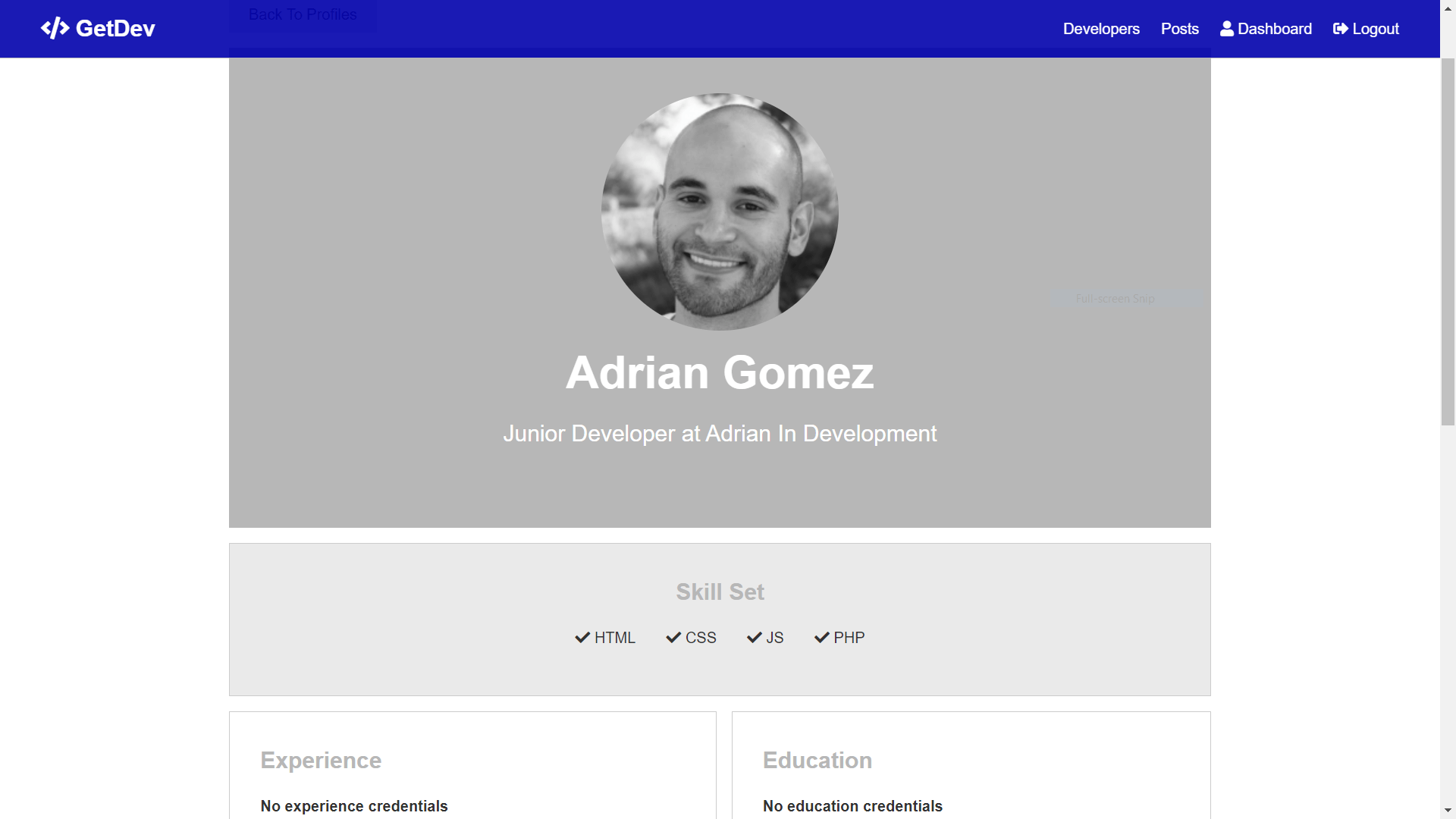 Adrian | Web Developer